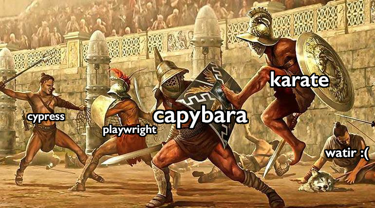 Capybara vs Karate UI Comparison